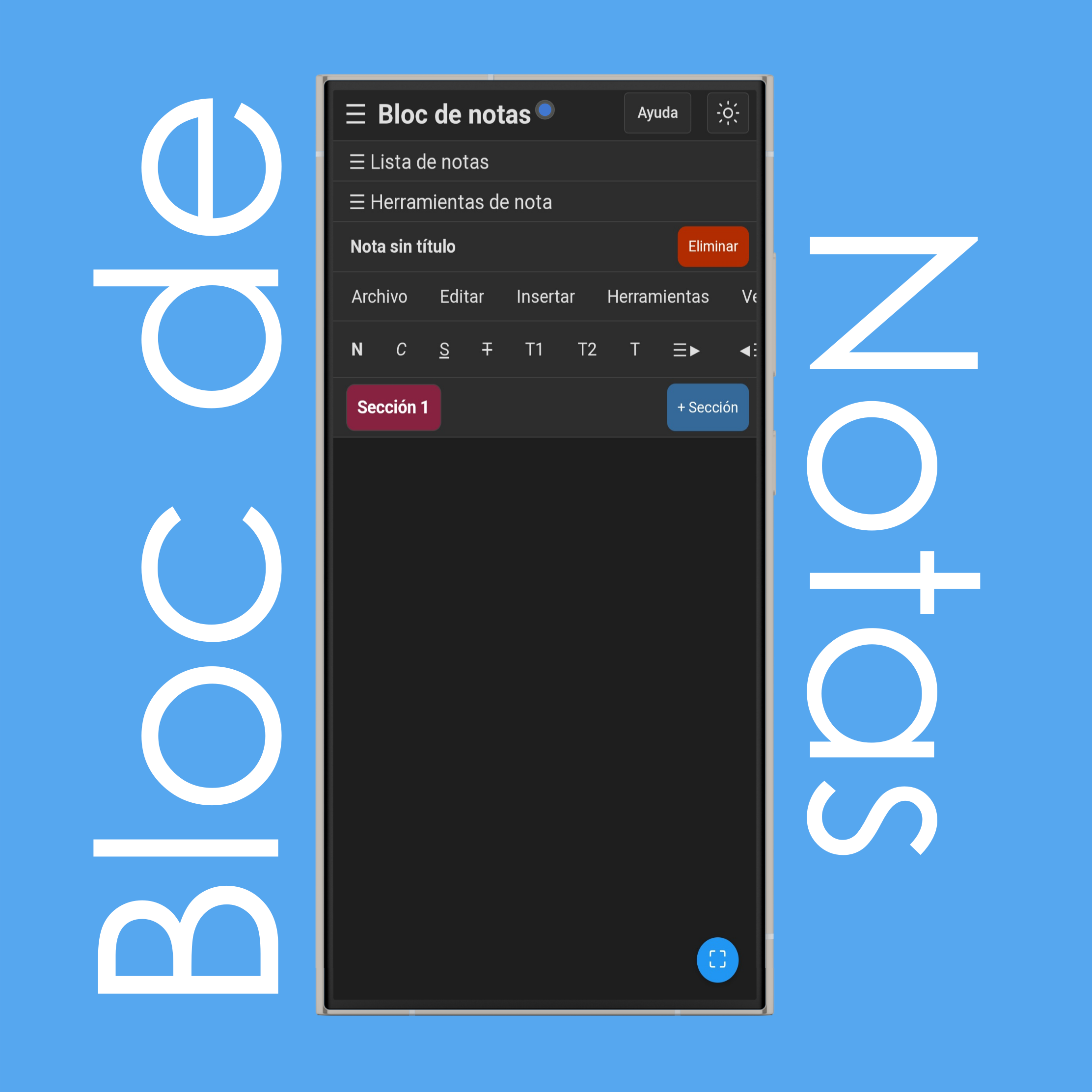 Bloc de notas en línea - Ayuda y aprendizaje