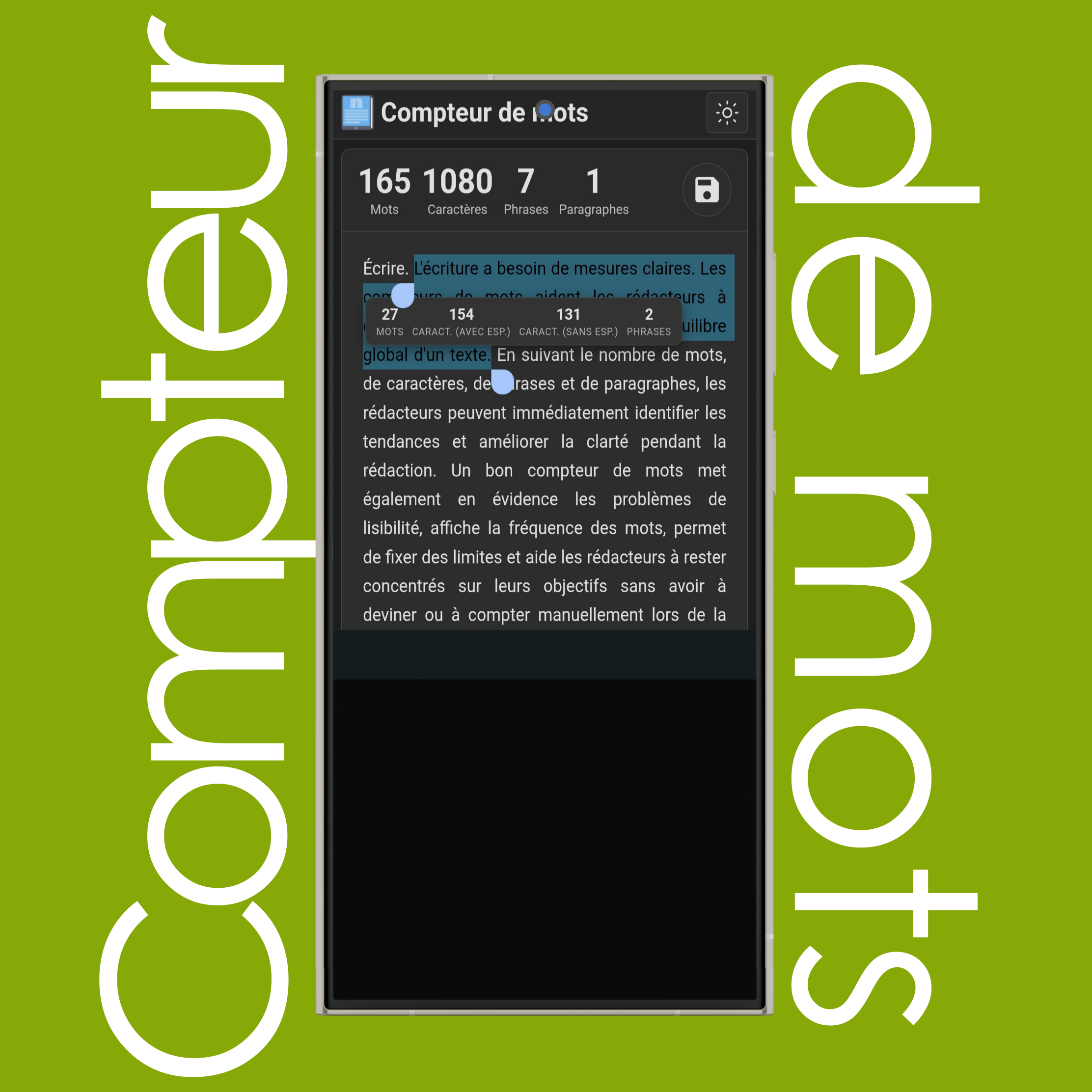 Compteur de mots - Comptez et analysez vos textes ou fichiers