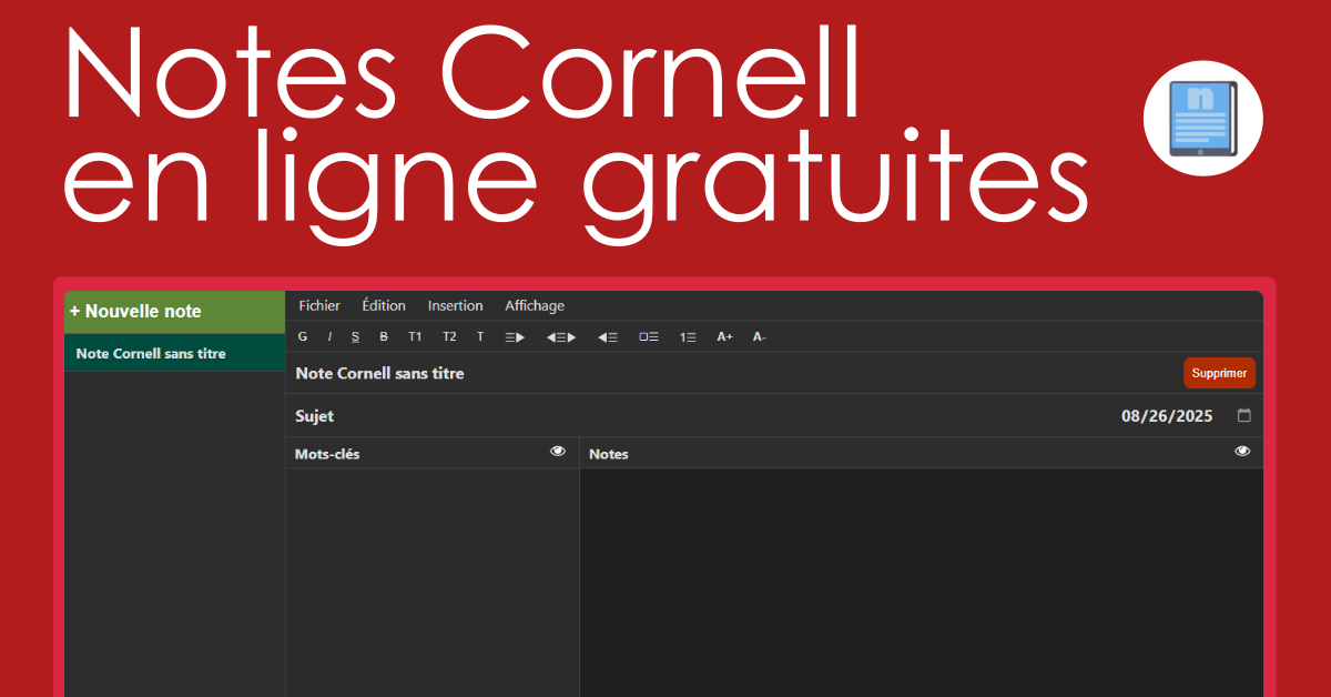 Bloc-notes en ligne - Outils de prise de notes et de productivité